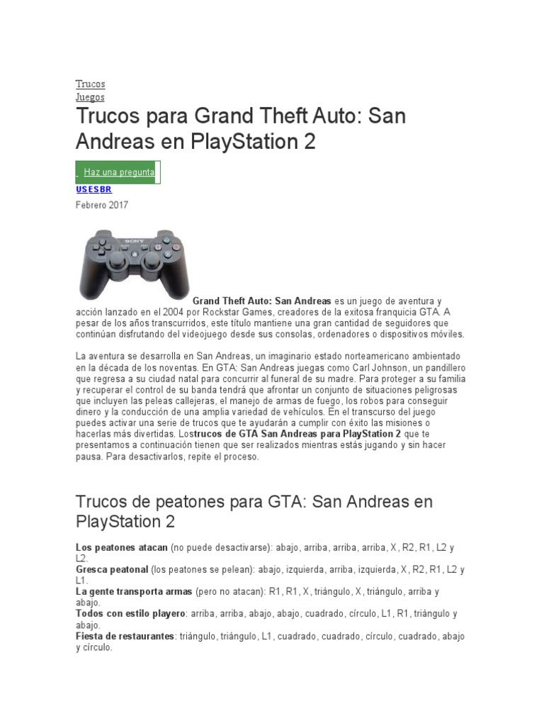 Trucos Gta | PDF