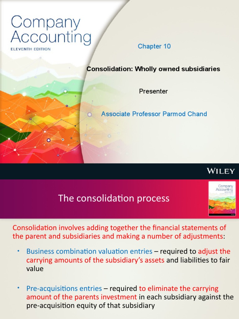 Consolidation of Wholly Owned Subsidiaries | PDF | Book Value ...
