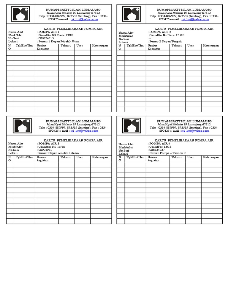 CEK LIS Pompa Air | PDF
