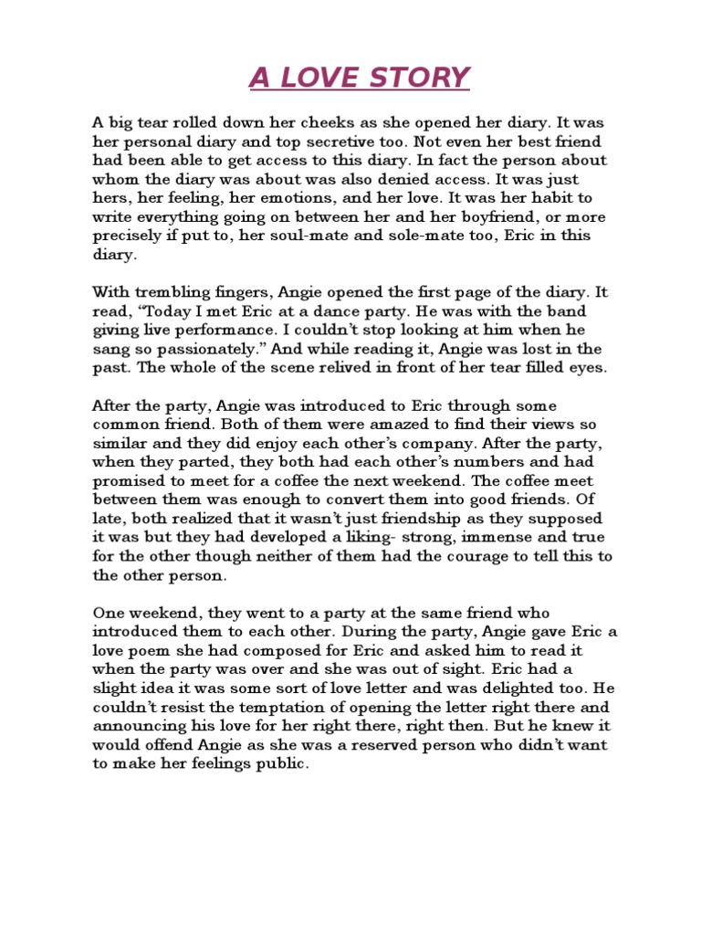 Heartbreak and Love: Angie's Diary | PDF | Love