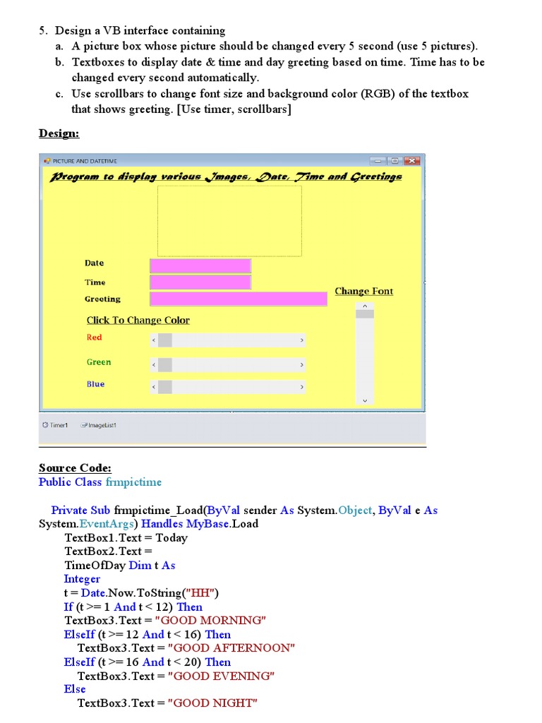 Design:: Frmpictime Object Eventargs | Download Free PDF | Software | Computing