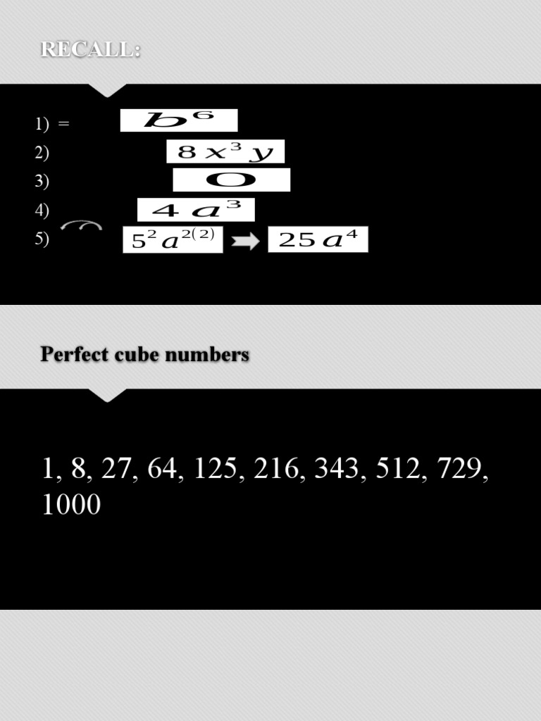 Sum and Difference of Two Cubes | Download Free PDF | Factorization ...