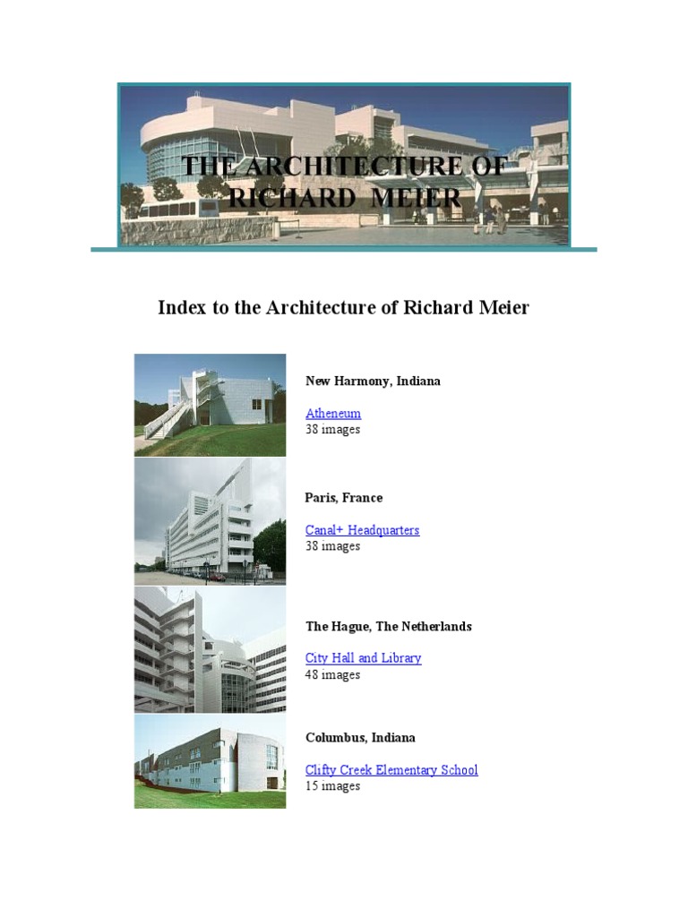 Obras de Richard Meier | PDF
