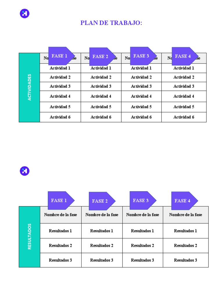 Plantilla de Plan de Trabajo | PDF