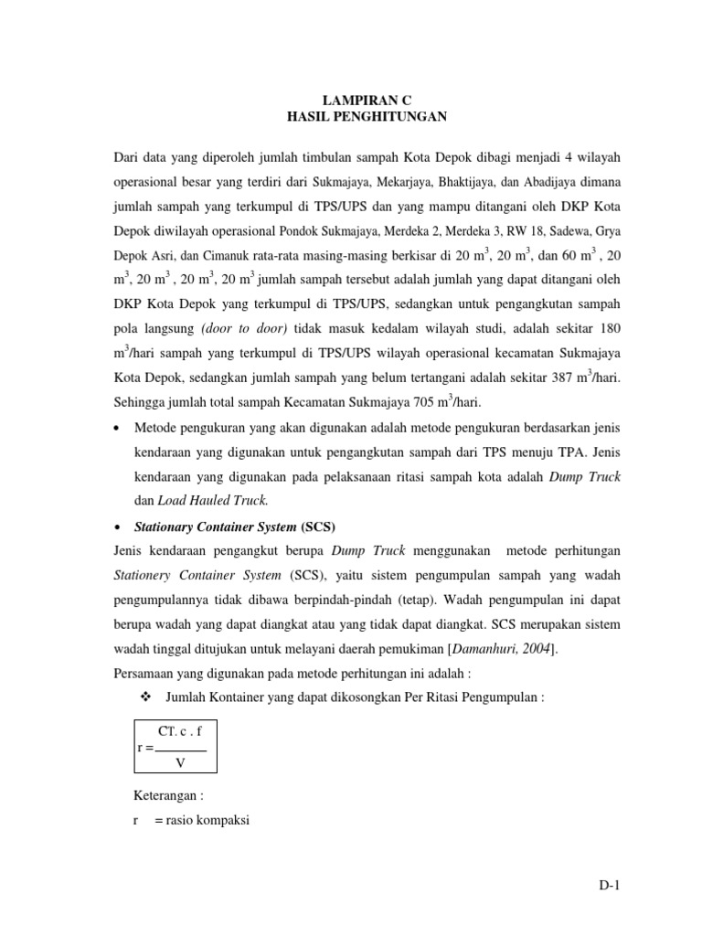 LAMPIRAN C Hasil Perhitungan | PDF