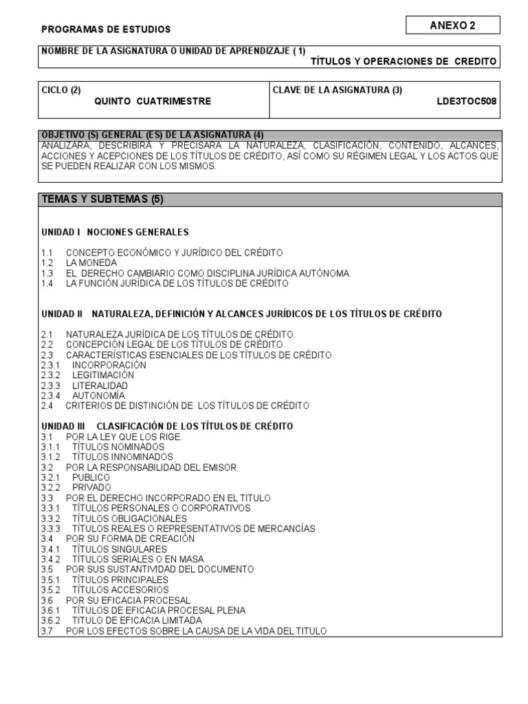 Títulos y Operaciones de Crédito | PDF | Instrumento negociable | Pagaré