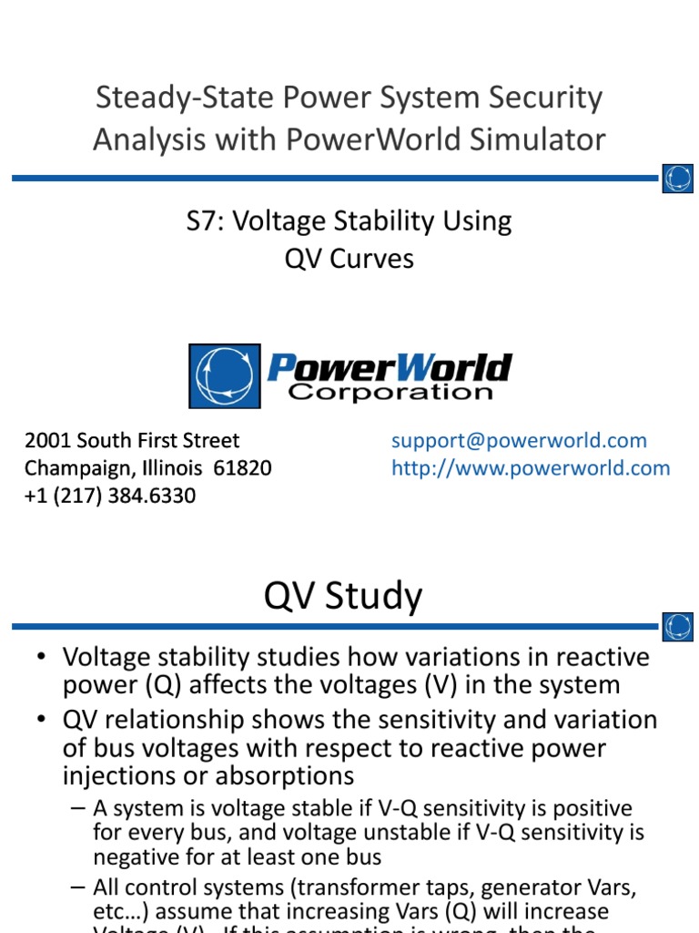 Steady-State Power System Security Analysis With Powerworld Simulator | PDF | Electric Power ...