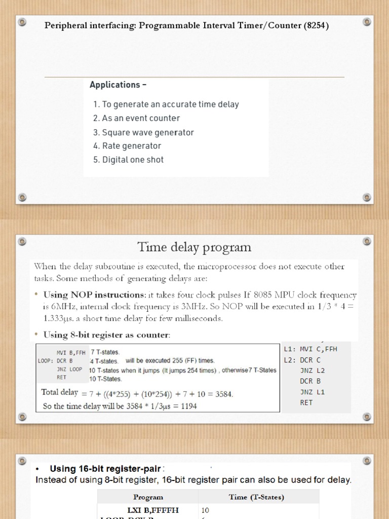 8254 Timer/Counter Interfacing Guide | PDF | Technology & Engineering