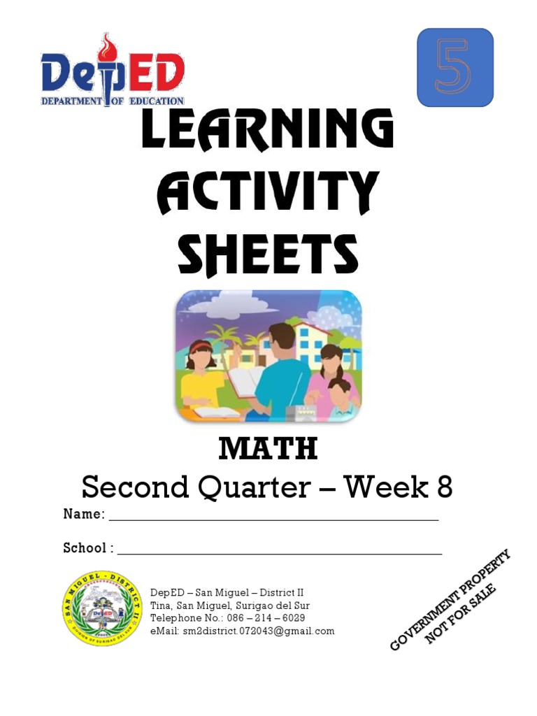 Las Math Week 8 Q2 | PDF | Division (Mathematics) | Arithmetic