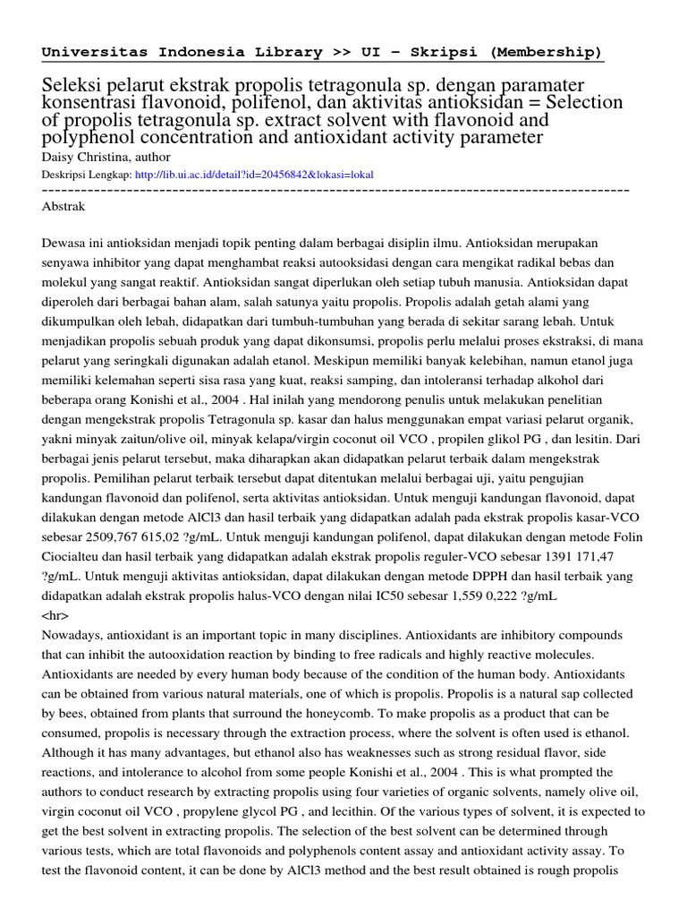 Propolis - Pelarut VCO | PDF