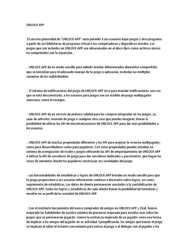 Unlock App PDF Aplicaci n Movil Servidor Computaci n 