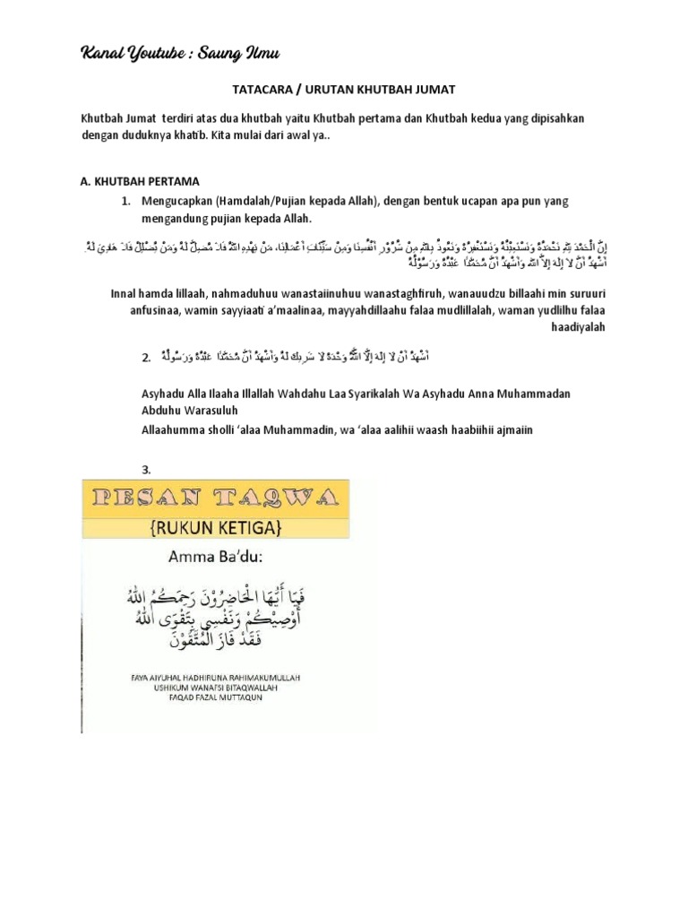 KHUTBAH | PDF | Agama & Spiritualitas