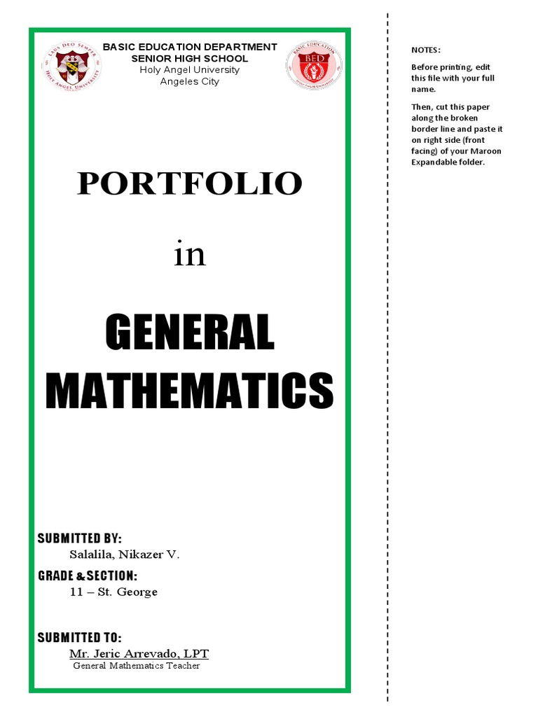 Portfolio Template | PDF