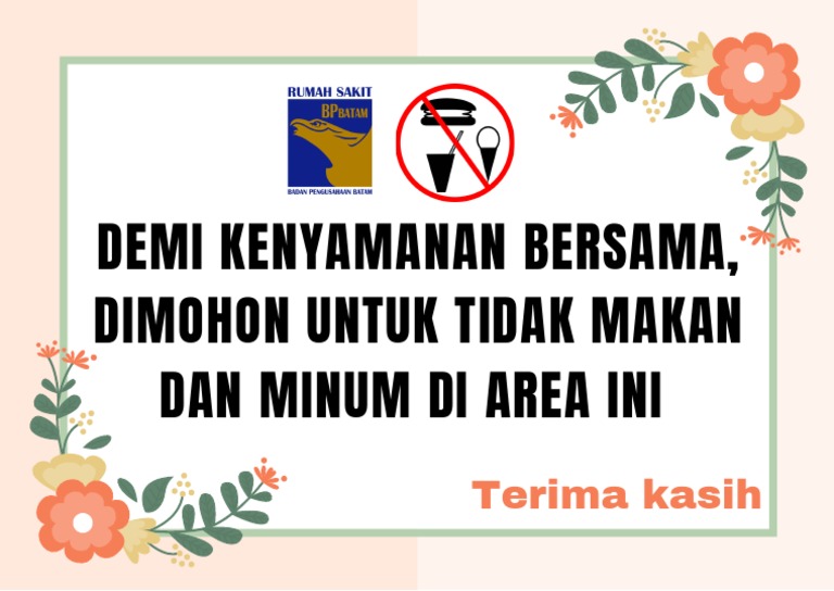 Dilarang Makan Dan Minum | PDF Dilarang Makan Dan Minum | PDF