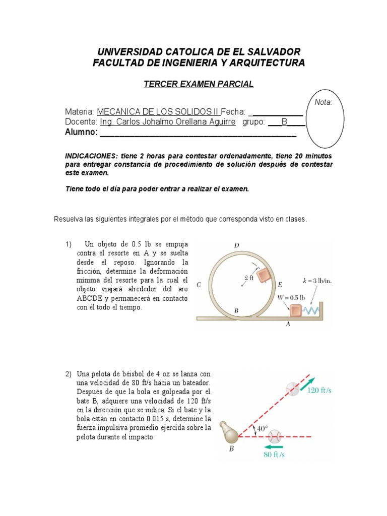 3º Examen 2021 mesII | PDF