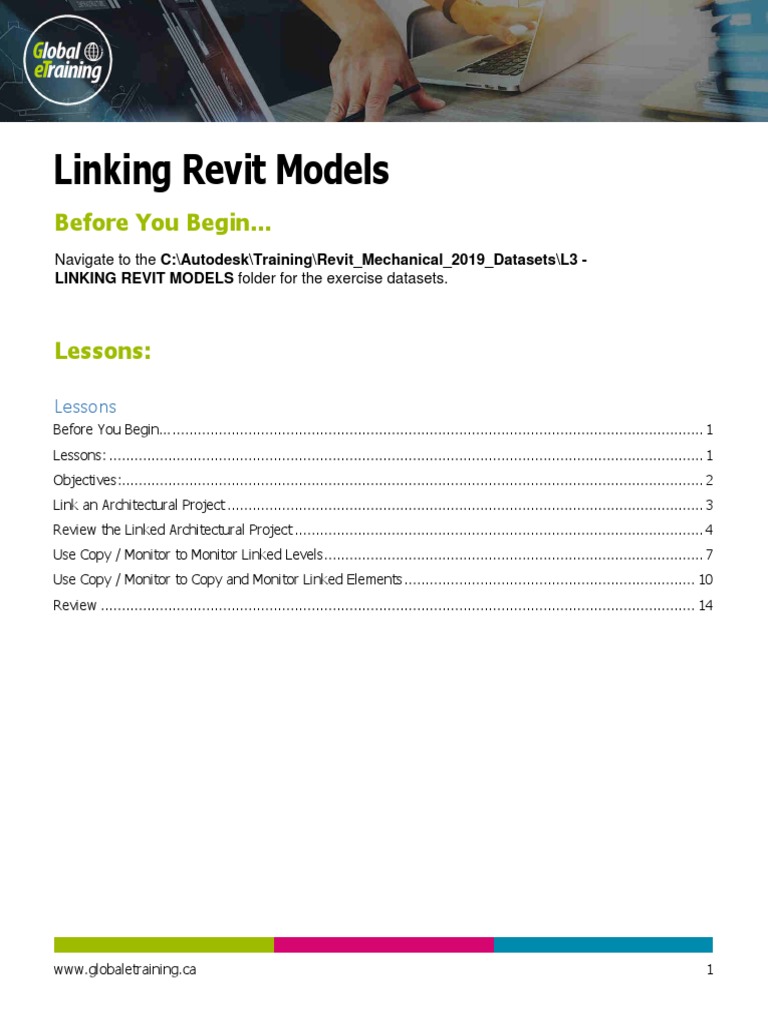 Revit MEP - Let Me Try - LINKING REVIT MODELS | PDF | Autodesk Revit | Button (Computing)