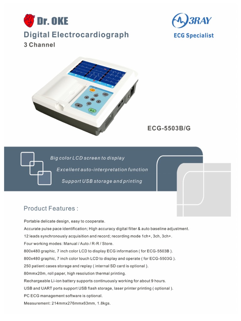 3R Catalogue For ECG-5503B G V.2019 Dr. OKE | PDF