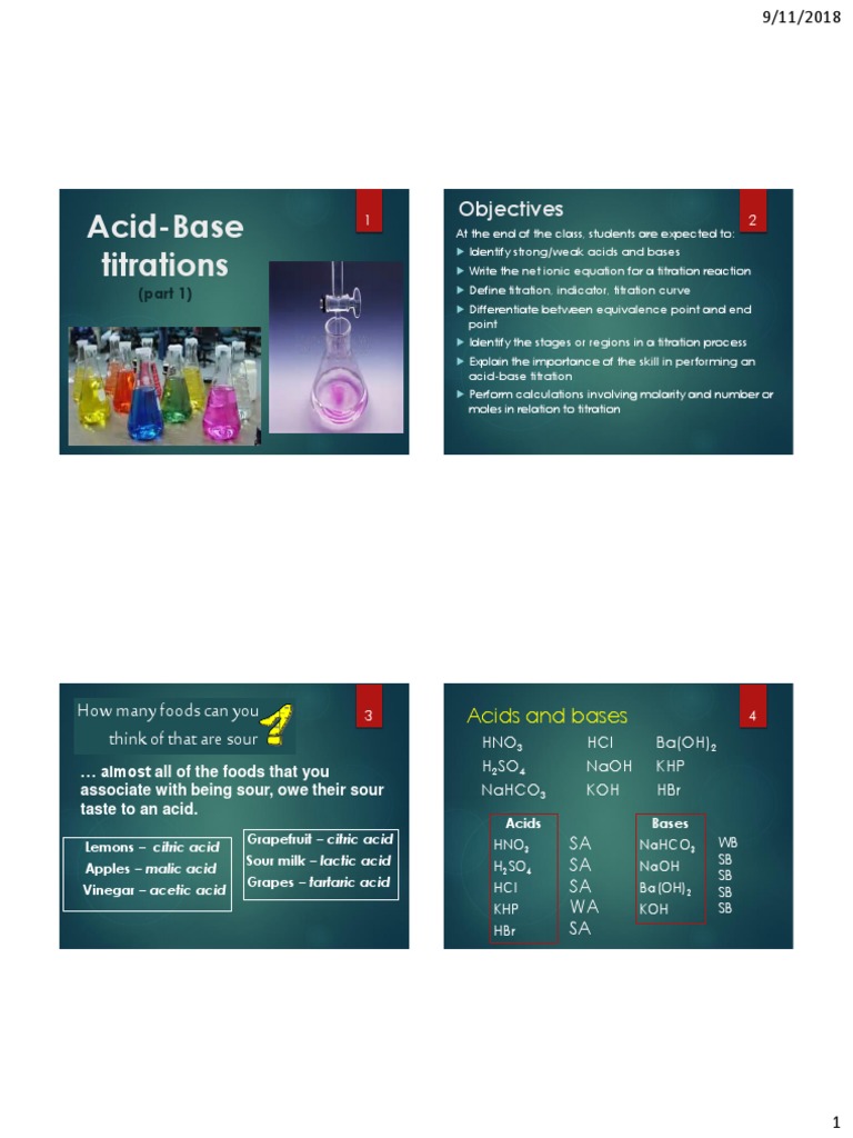 Strong Acid Strong Base Titration | PDF | Chemistry | Titration
