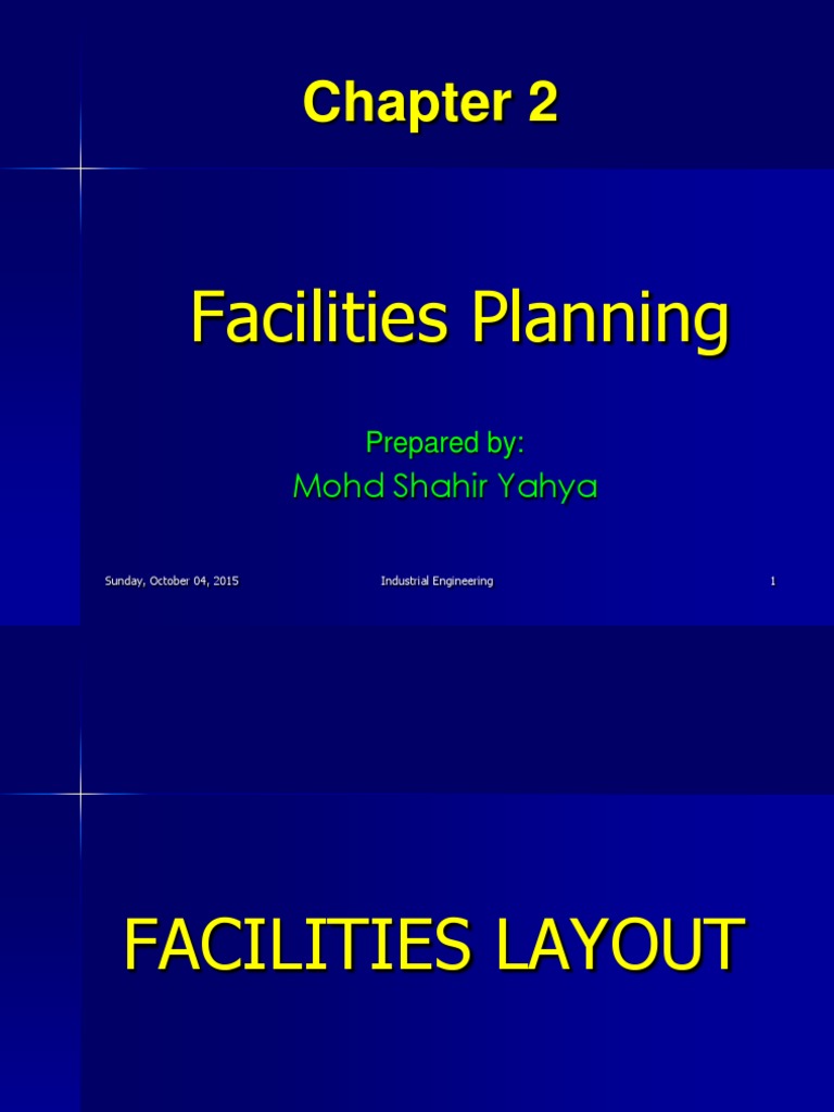 Facilities Layout in Industrial Engineering | PDF | Industrial ...