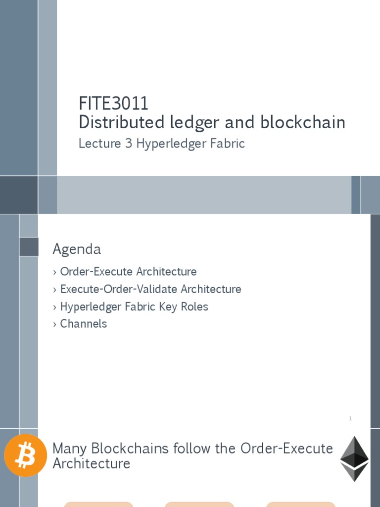 03a Hyperledger Fabric | PDF | Cryptocurrency | Distributed Computing