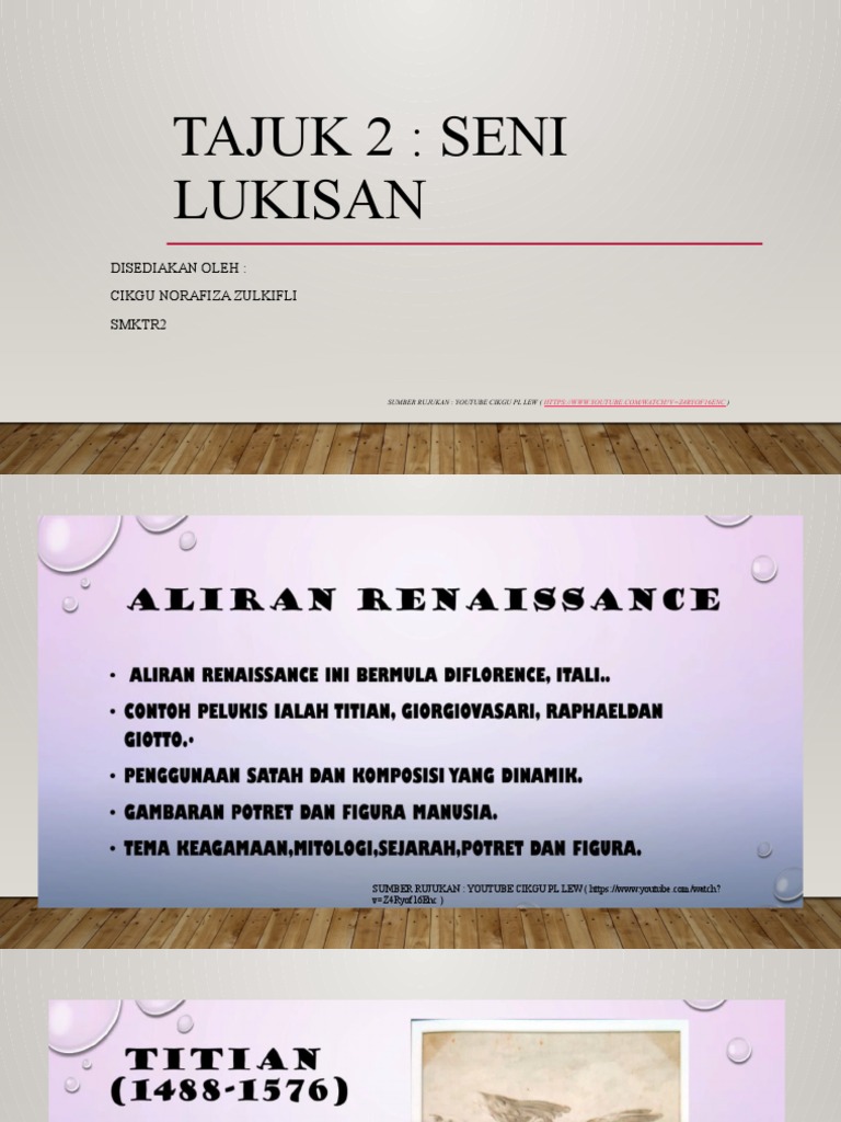 TAJUK 2-1 - SENI LUKISAN - ALIRAN RENAISSANCE BAROQUE ROCOCO DAN ...