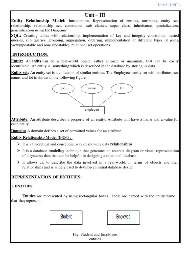 Jntuk R20 Dbms Unit 3 Pdf Inheritance Object Oriented Programming Databases