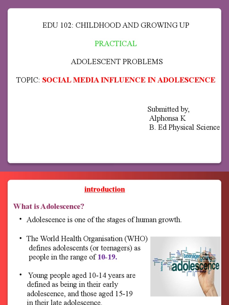 Social Media's Impact on Adolescents | PDF | Adolescence | Popular ...