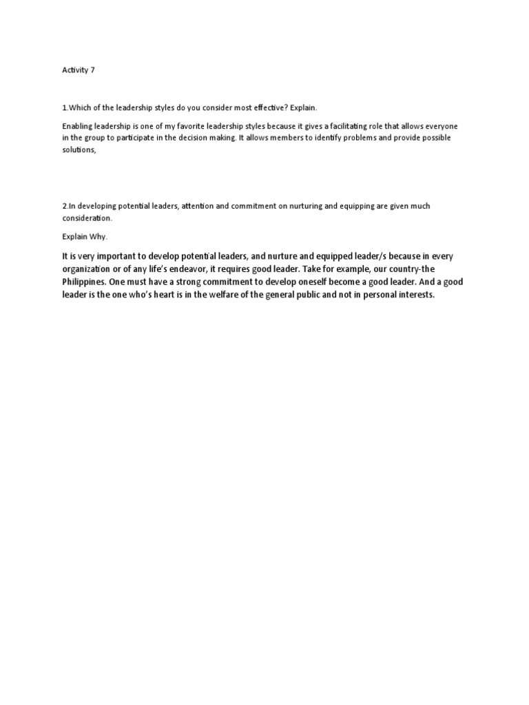 Activity 7 | PDF | Career & Growth