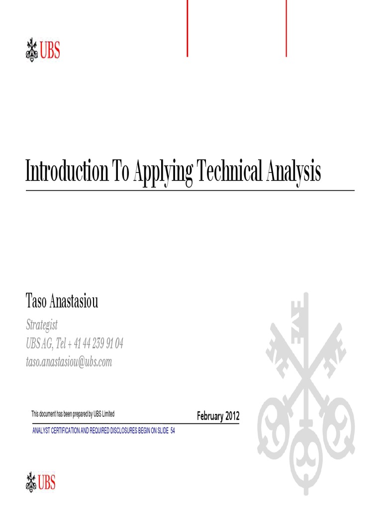 Technical Analysis - UBS | PDF | Market Trend | Technical Analysis
