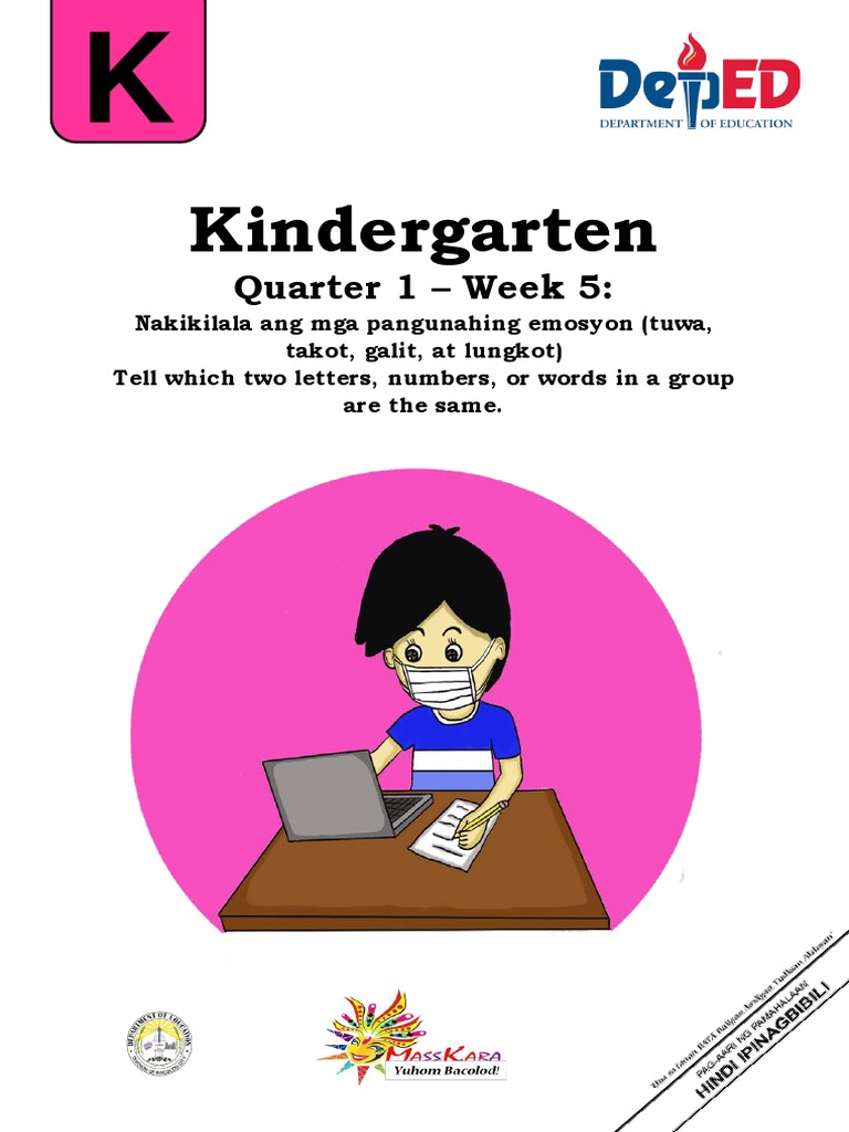 Kindergarten-Worksheets Week5 Activity1-6 | PDF