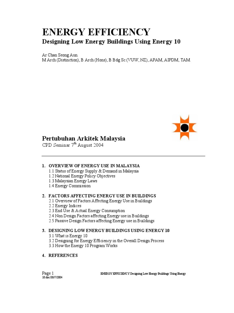 Designing Low Energy Buildings Using Energy 10 | PDF | Hvac | Air ...