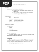 DETAILED LESSON PLAN (Simple Interest) | PDF | Formula | Interest