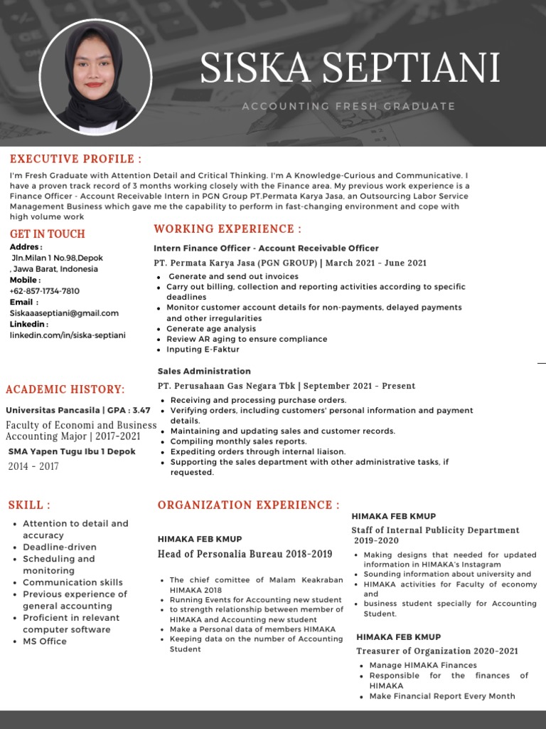 Creative CV - Siska Septiani | PDF | Business | Computing