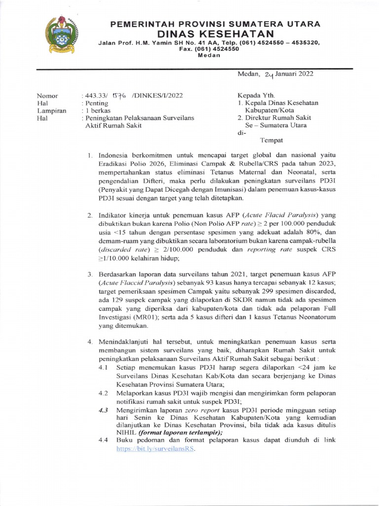 SE Surveilans Aktif RS | PDF