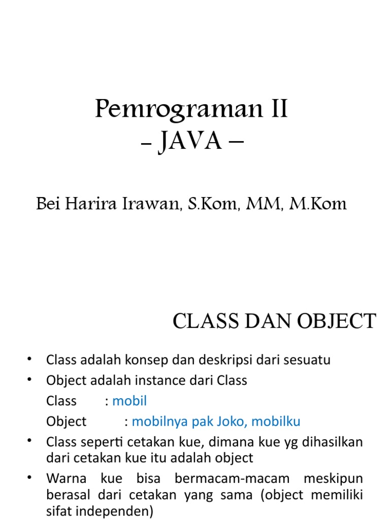 Chapter Class Dan Object | PDF