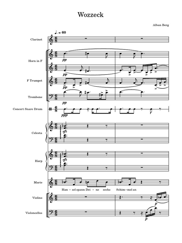 Wozzeck 2 - Alban Berg | PDF | Music Technology | Aerophones