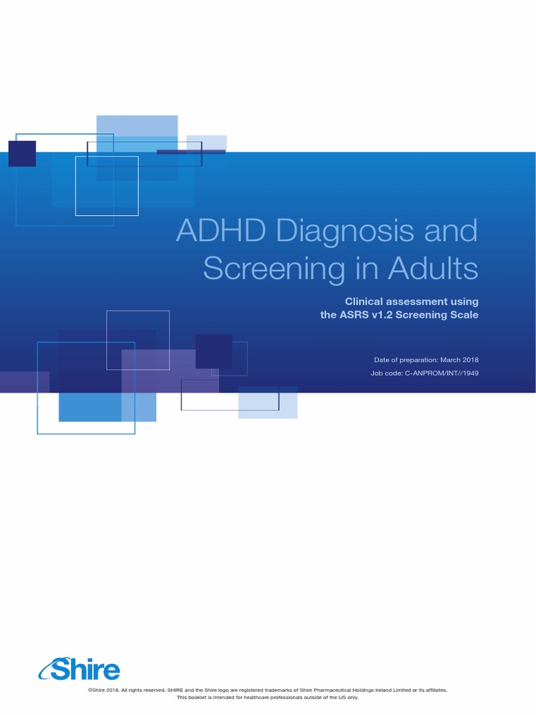 ADHD Diagnosis and Screening in Adults | PDF | Attention Deficit ...