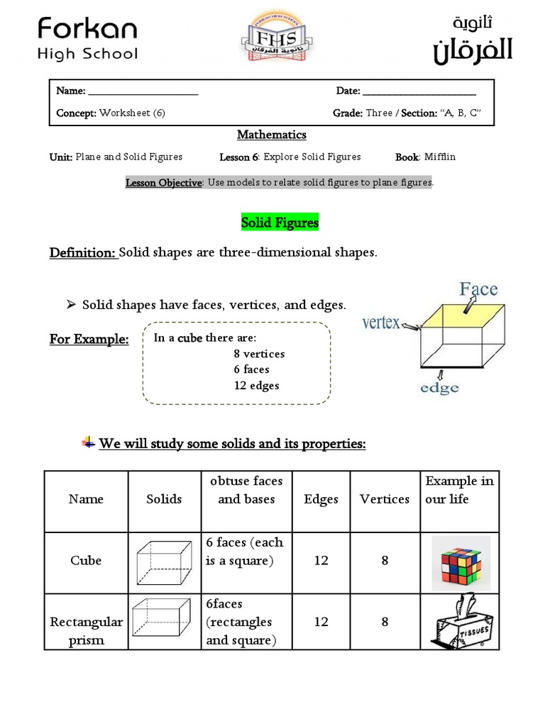 Solid Figures | PDF | Shape | Rectangle