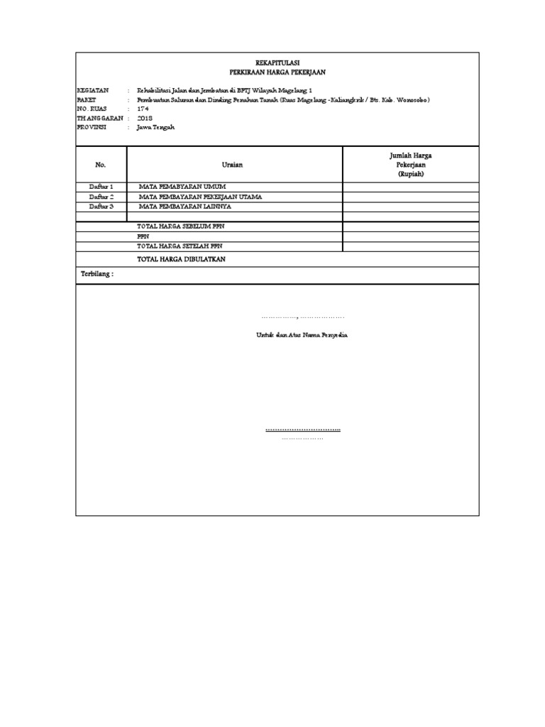 DKH Magelang Kaliangkrik | PDF