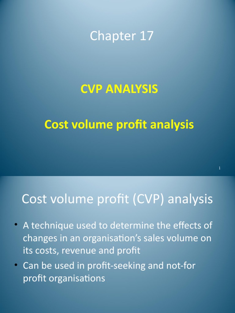 C4 CVP New | PDF | Pricing | Market (Economics)