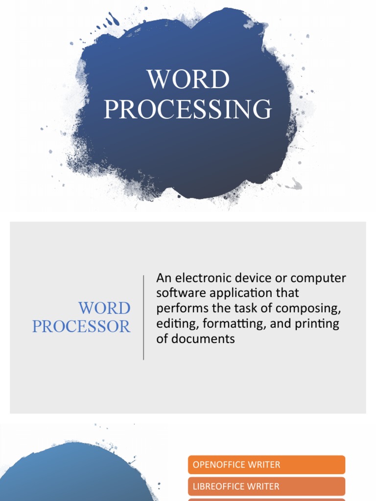 Emp Tech Lesson 3 - Word Processing | PDF | Microsoft Word | Computing