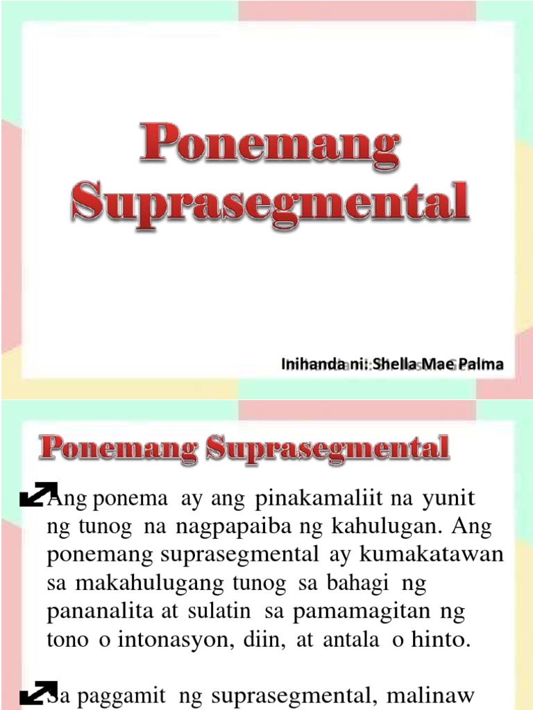 Ponemang Suprasegmental | PDF
