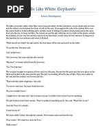 Hills Like White Elephants | PDF | Ernest Hemingway | Narration