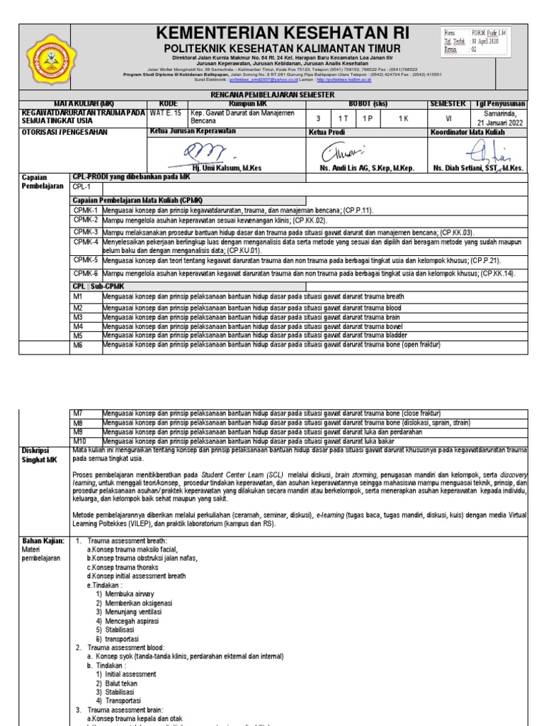 RPS Gadar Trauma 2022 | PDF