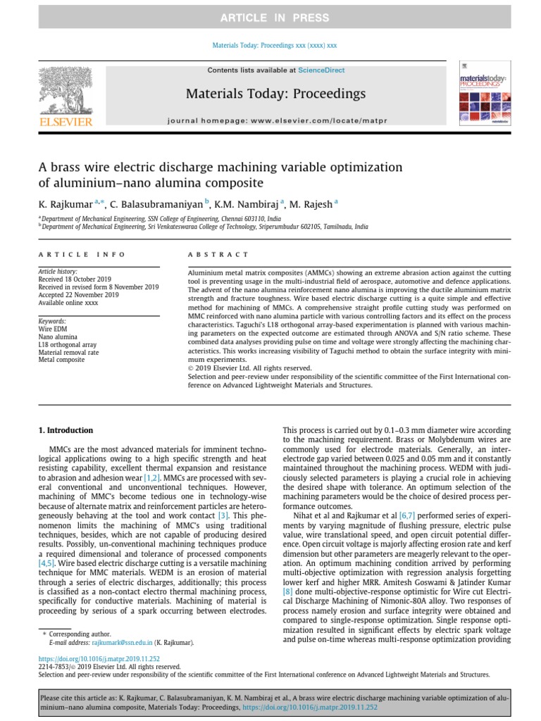 Optimizing Process Parameters for Electric Discharge Machining of ...