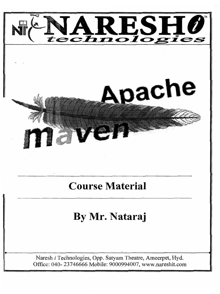 Nataraj Sir (Maven) | PDF