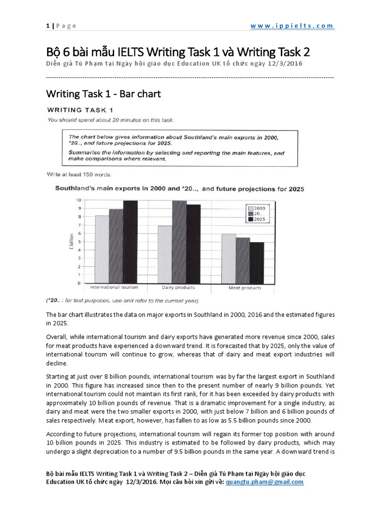 Bo Bai Mau WT1 Va WT2 Tai Hoi Thao Education UK - Tu Pham IPP IELTS | PDF | Traffic | Traffic ...