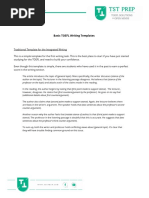 TOEFL - Integrated Writing Template | PDF | Argument | Philosophical ...