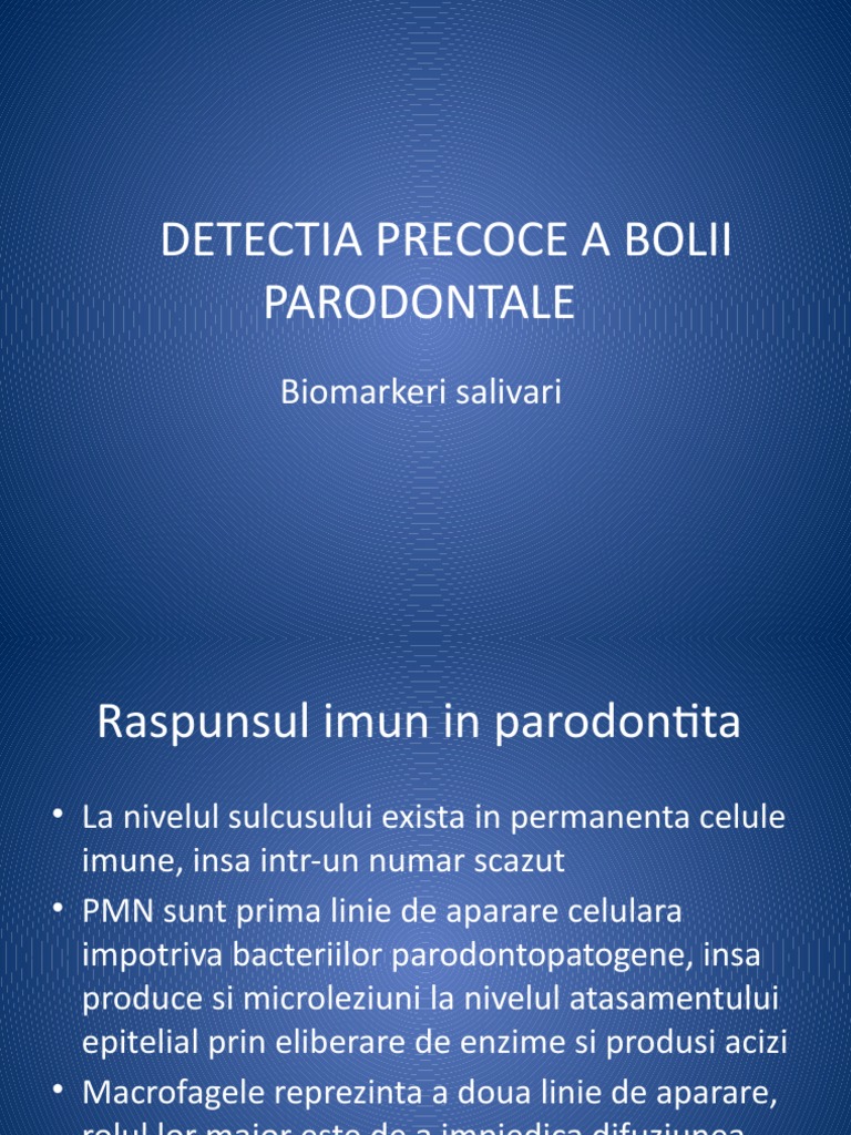 Biomarkeri Boala Parodontala | PDF