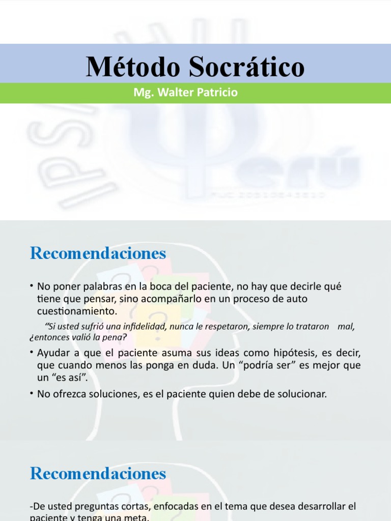 Método Socratico | PDF | Método científico